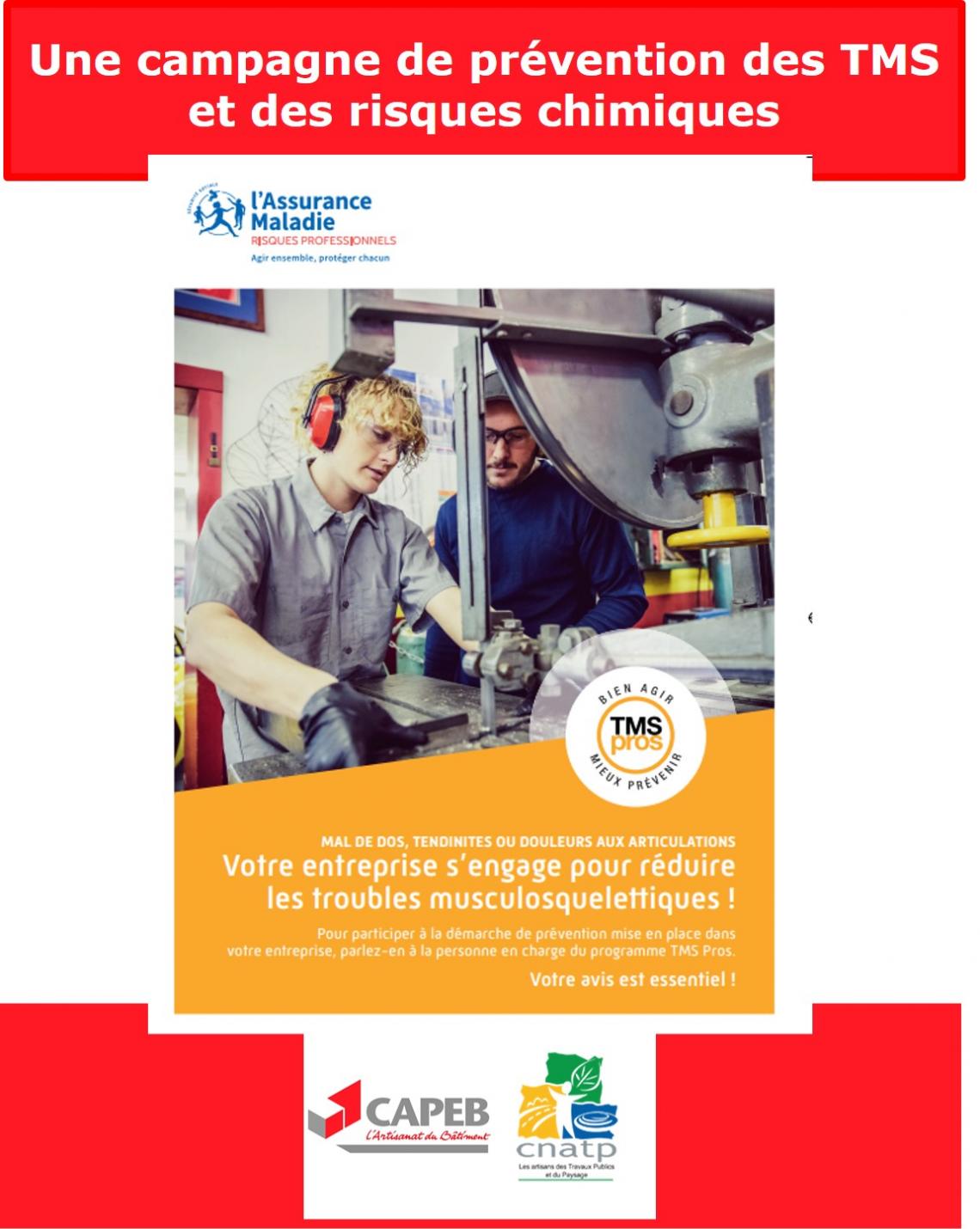 Une campagne de prévention des TMS et des risques chimiques ・ CAPEB