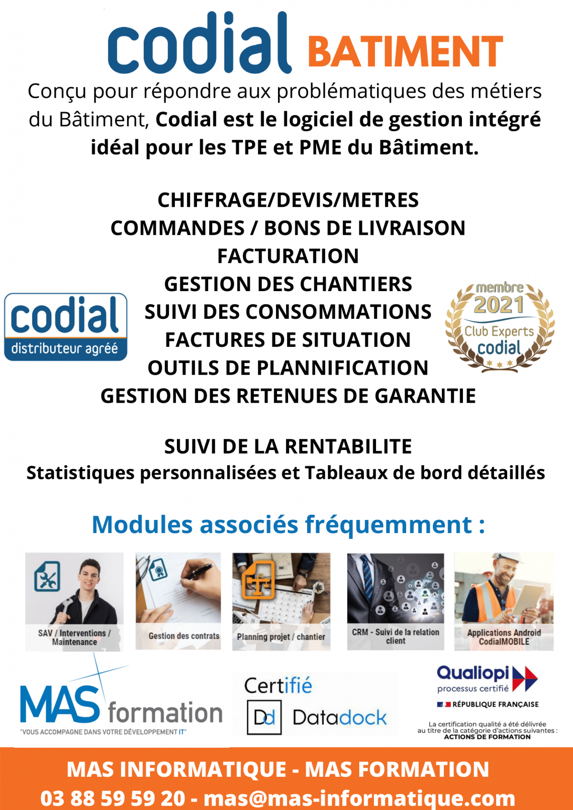 PARTENAIRES : MAS INFORMATIQUE ・ CAPEB
