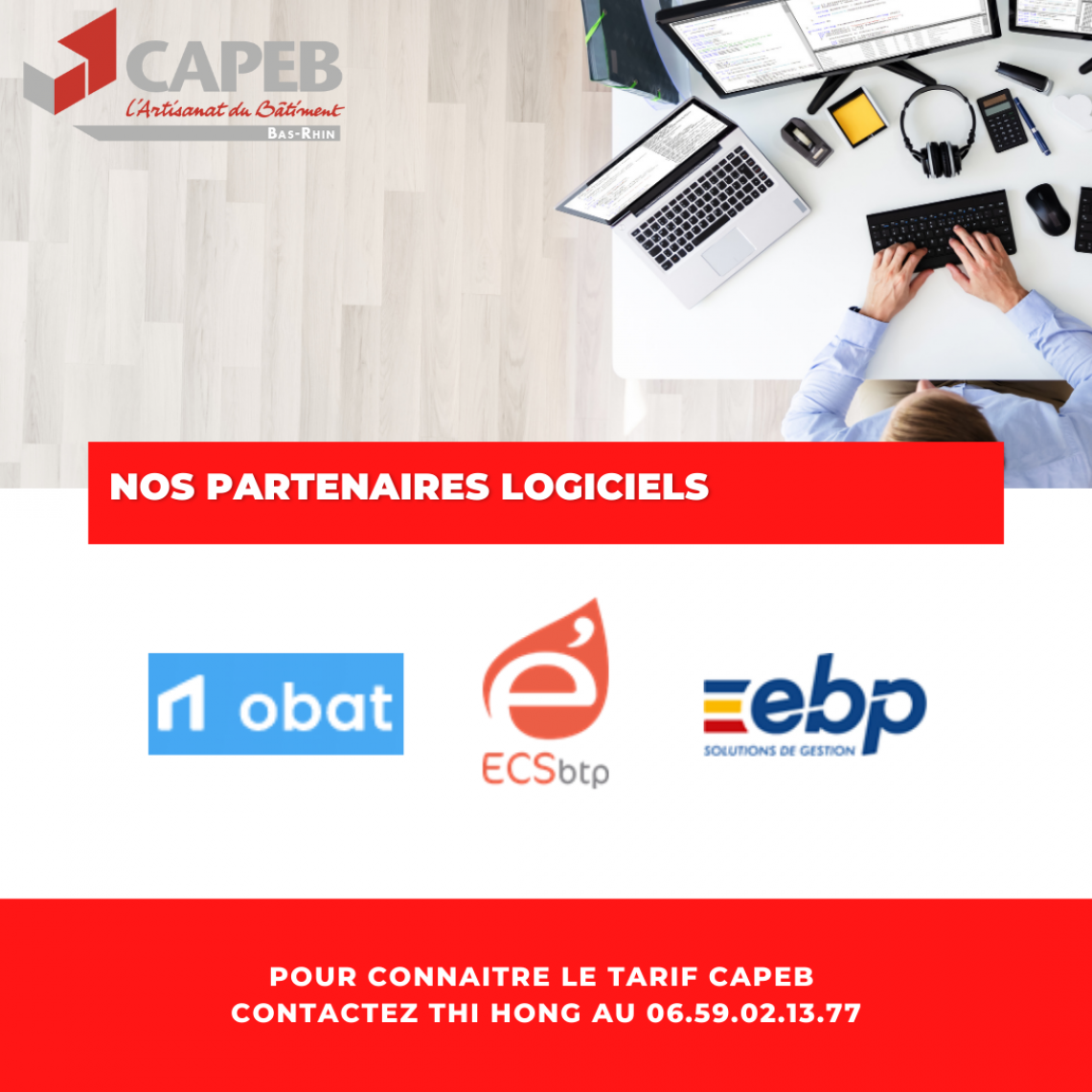 NOS PARTENAIRES LOGICIELS ・ CAPEB