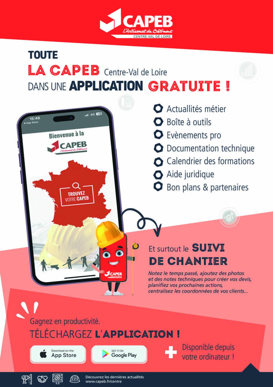 Lancement de l'application CAPEB Centre-Val de Loire ・ CAPEB