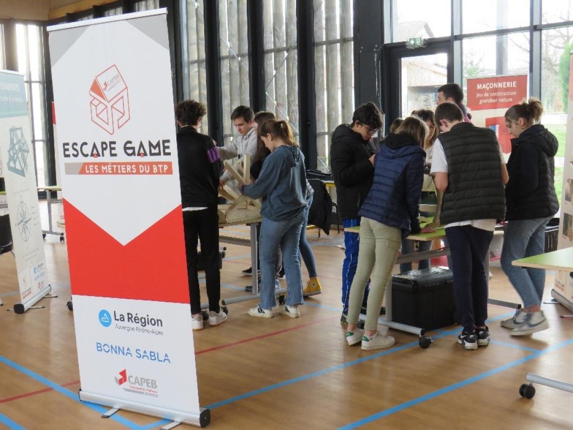 Un escape game pour découvrir en s’amusant, les métiers du bâtiment ・ CAPEB