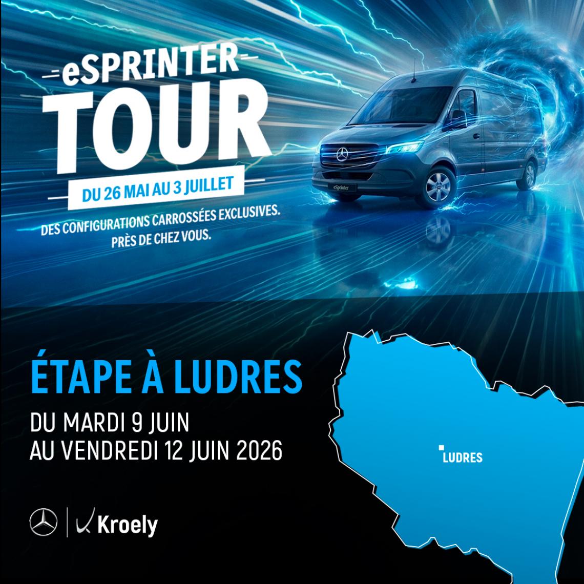 Découvrez l’eSprinter Tour du 9 au 12 juin 2026 chez notre partenaire ...