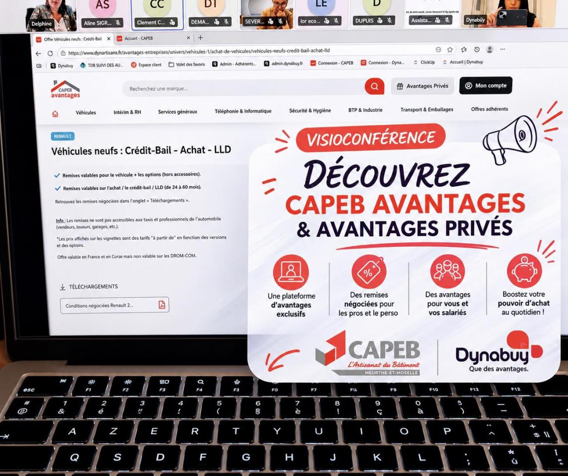 Retour sur notre visio CAPEB Avantages ・ CAPEB