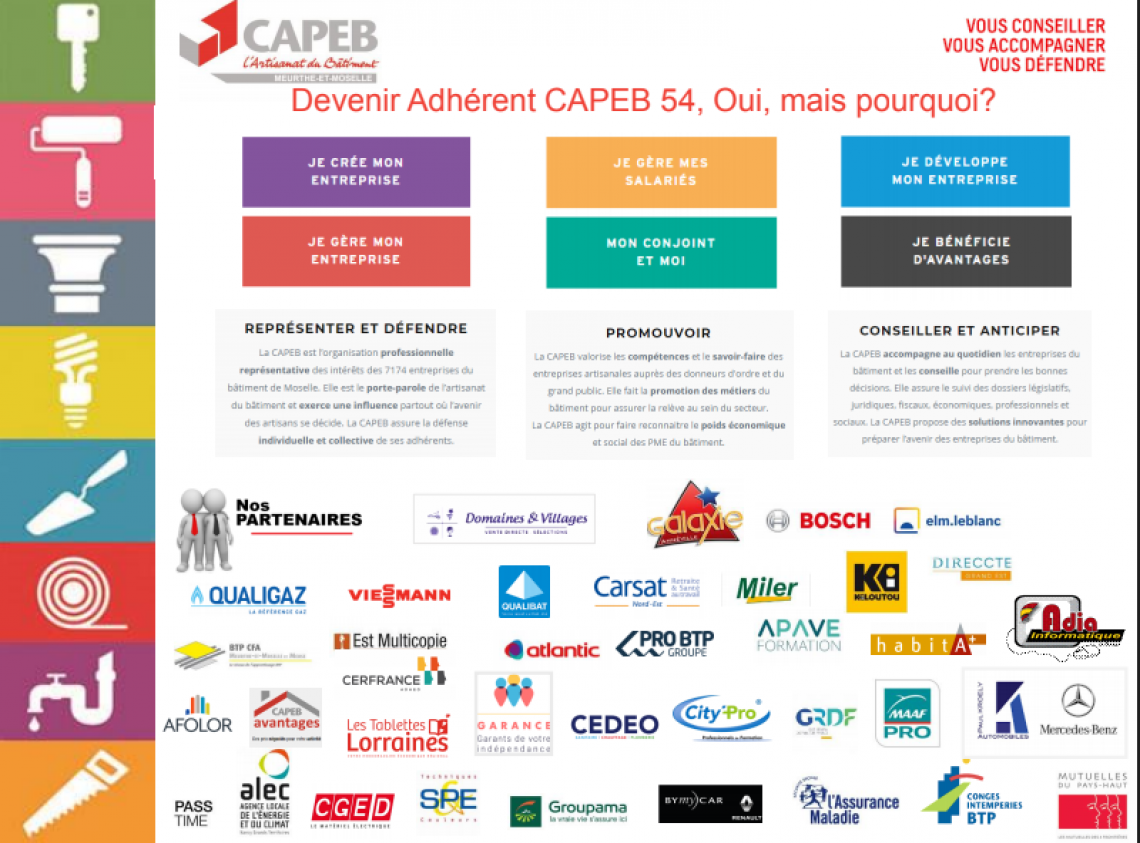 Adhérez à la Capeb 54 ・ CAPEB