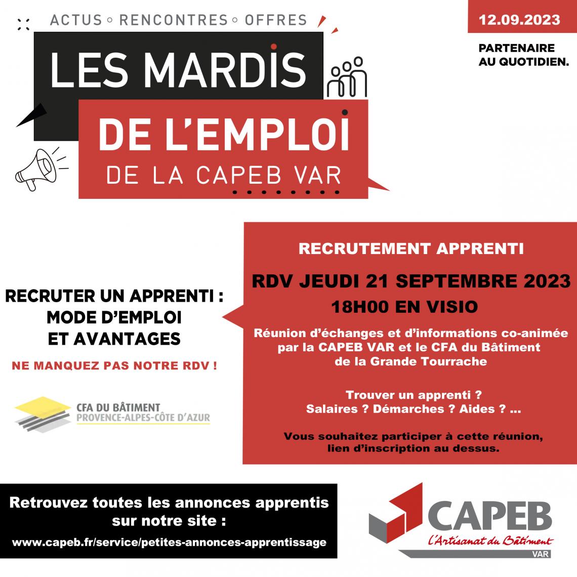 Visio Jeudi 21/09 à 18h - Recruter un apprenti : Mode d'emploi et ...