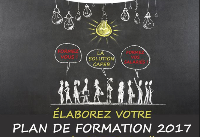 C’est le moment de prévoir votre plan de formation pour 2017 ・ CAPEB