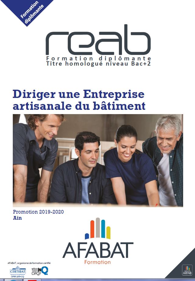 FORMATION REAB une formation 100% adaptée aux Chefs d’entreprises ・ CAPEB