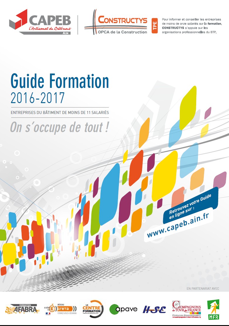 Offre de formation ・ CAPEB