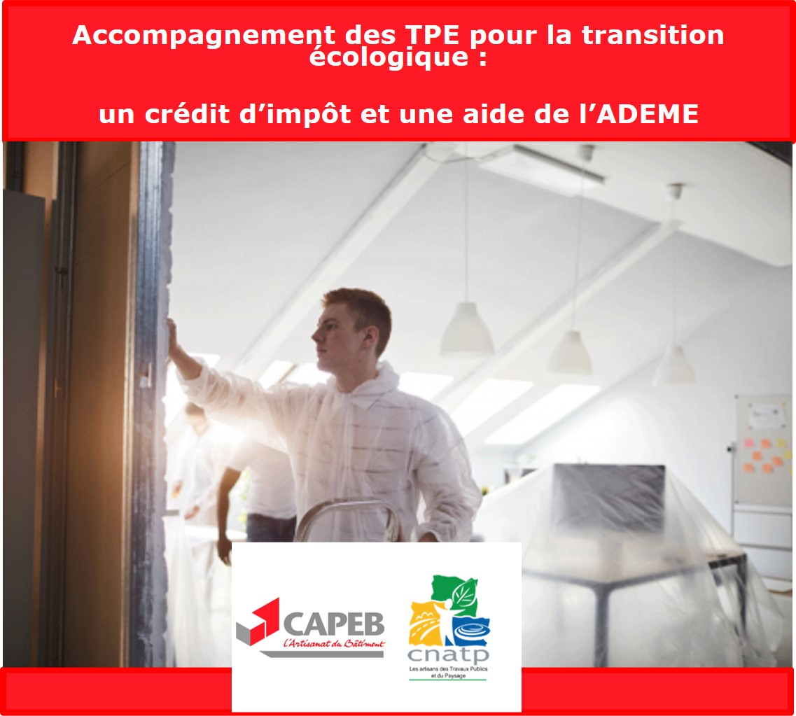 Accompagnement des TPE pour la transition écologique : un crédit d ...