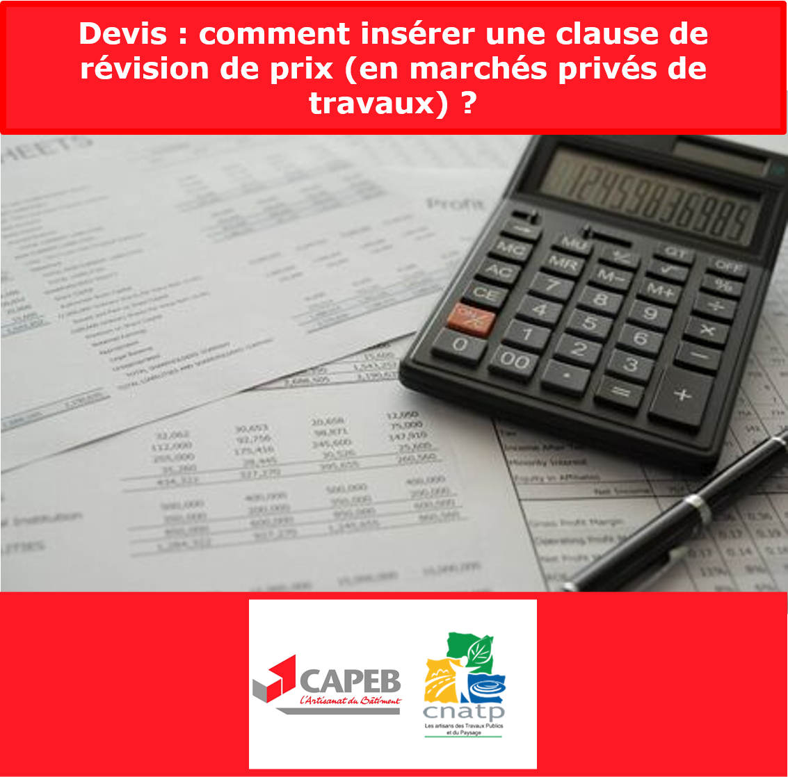 Devis : comment insérer une clause de révision de prix (en marchés ...