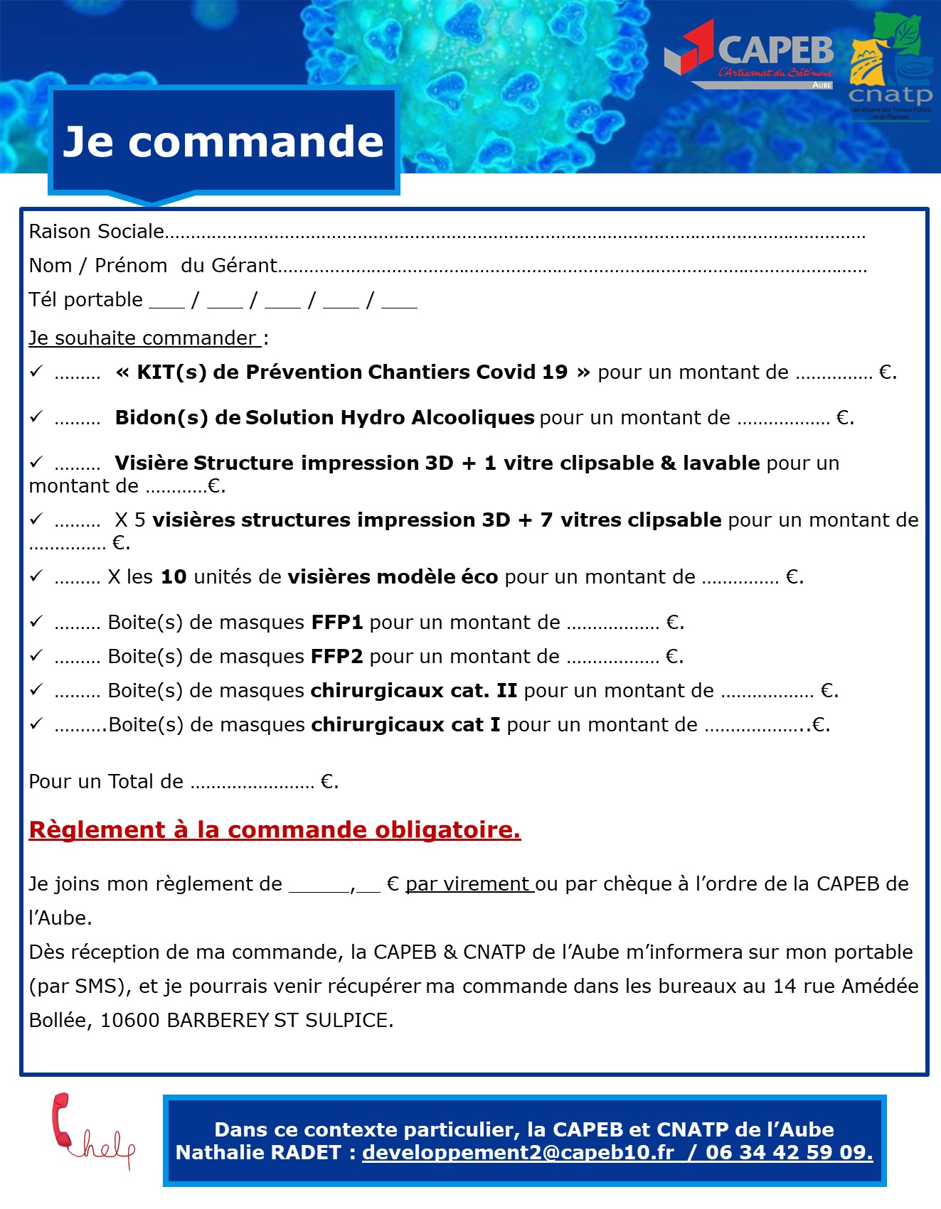 Covid 19 : Composez votre kit sanitaire ・ CAPEB