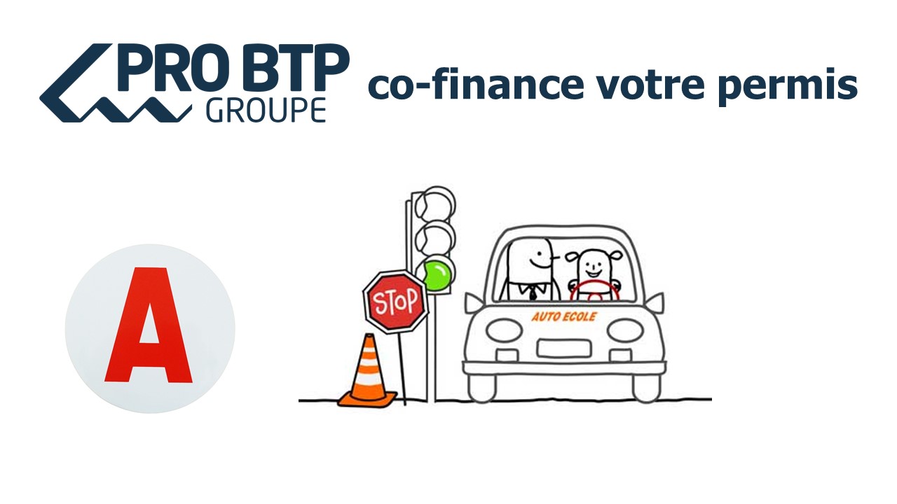 PRO BTP co-finance votre permis de conduire ・ CAPEB