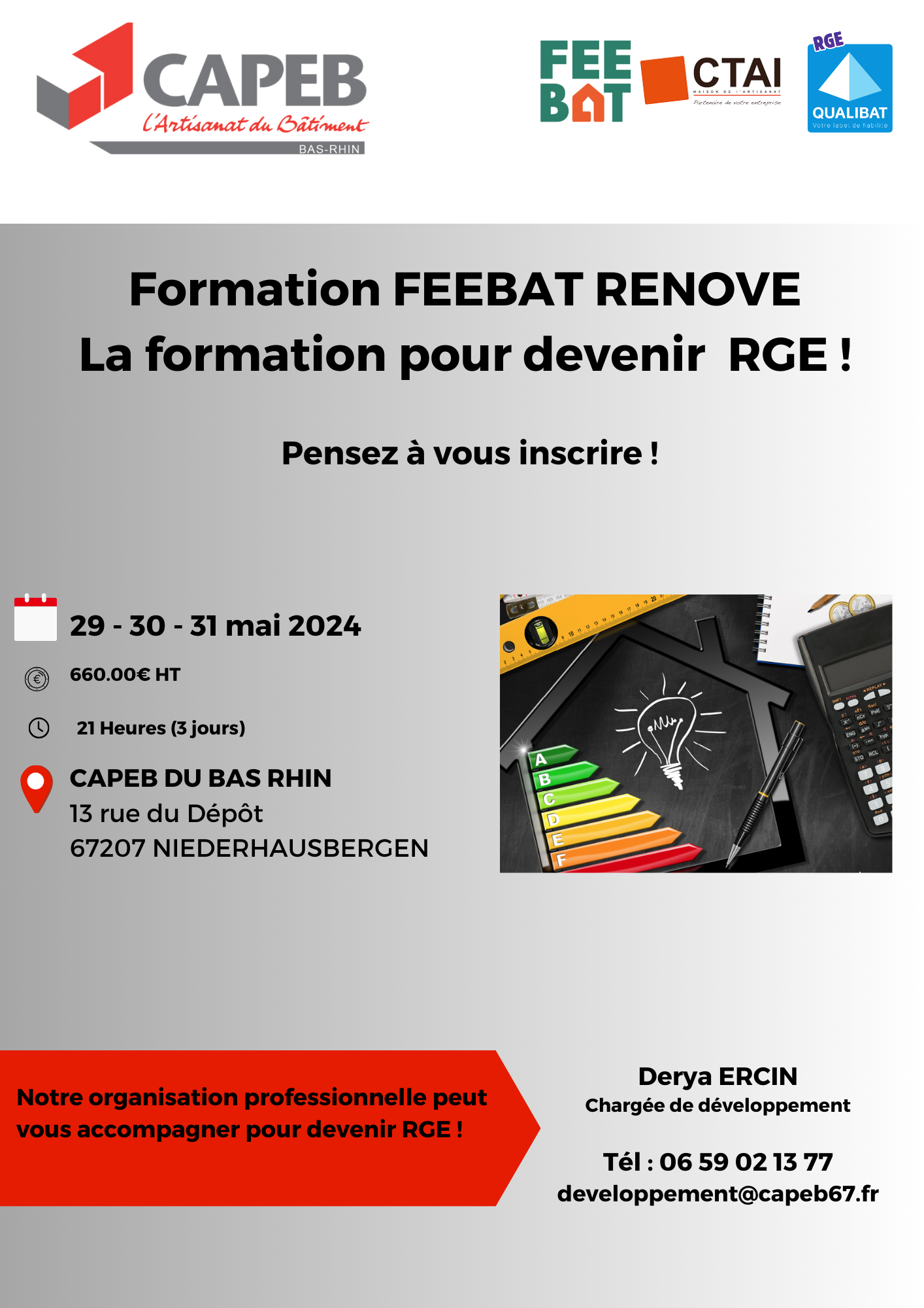 Prochaine Formation FEEBAT RENOVE à la CAPEB Bas-Rhin ・ CAPEB