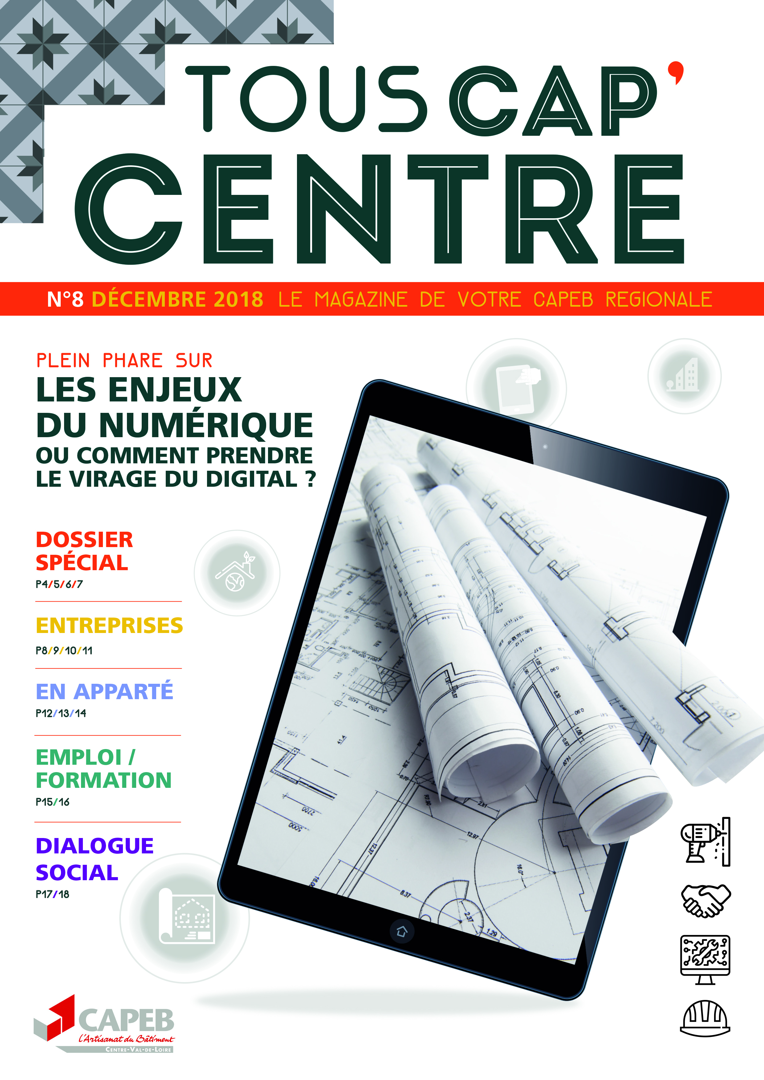 Le dernier numéro de Cap'Centre est en ligne ・ CAPEB