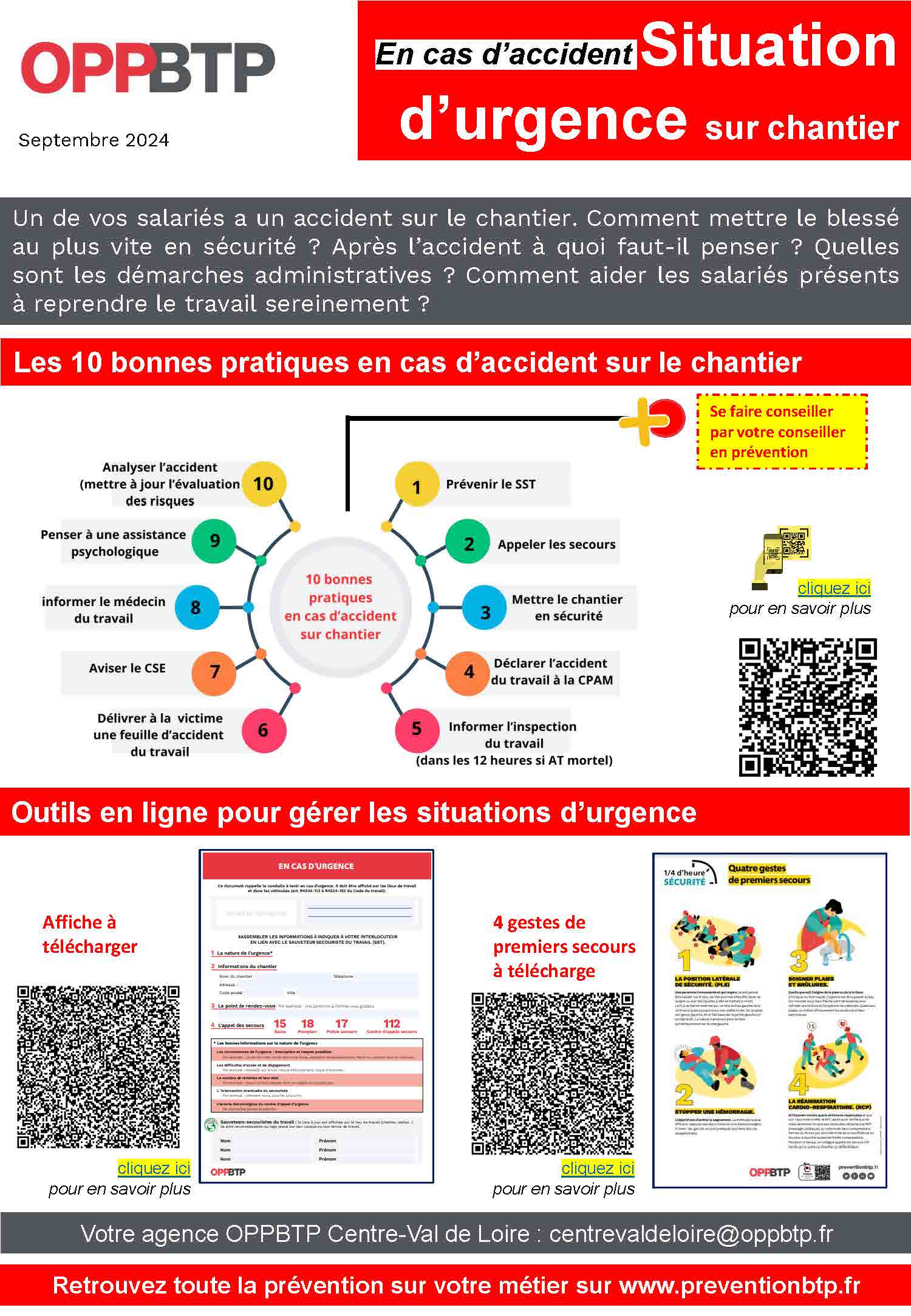 OPPBTP : Situation d'urgence sur chantier. ・ CAPEB