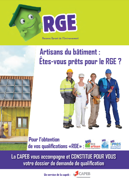 NOUVEAU : service RGE ・ CAPEB