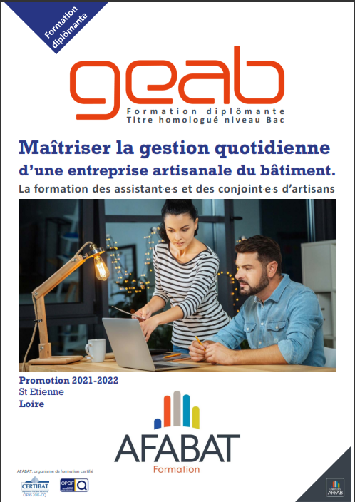 Présentation de la formation "Gestion d'une Entreprise Artisanale du ...