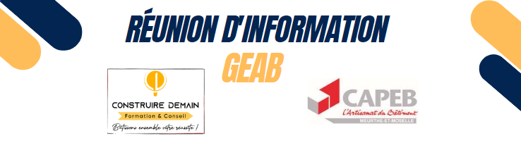 Ouverture nouvelle session GEAB ・ CAPEB