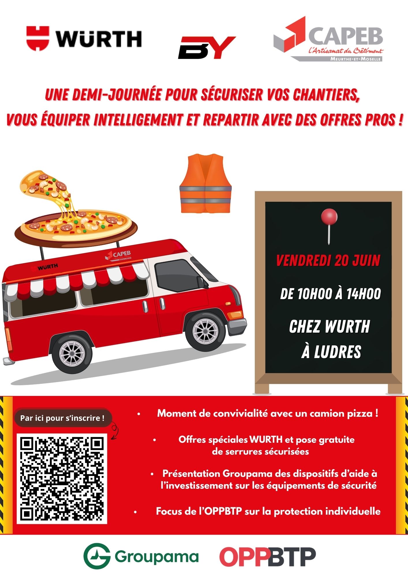 Invitation WURTH BY CAPEB-54 : Prévention, Sécurité, Assurantiel ! ・ CAPEB