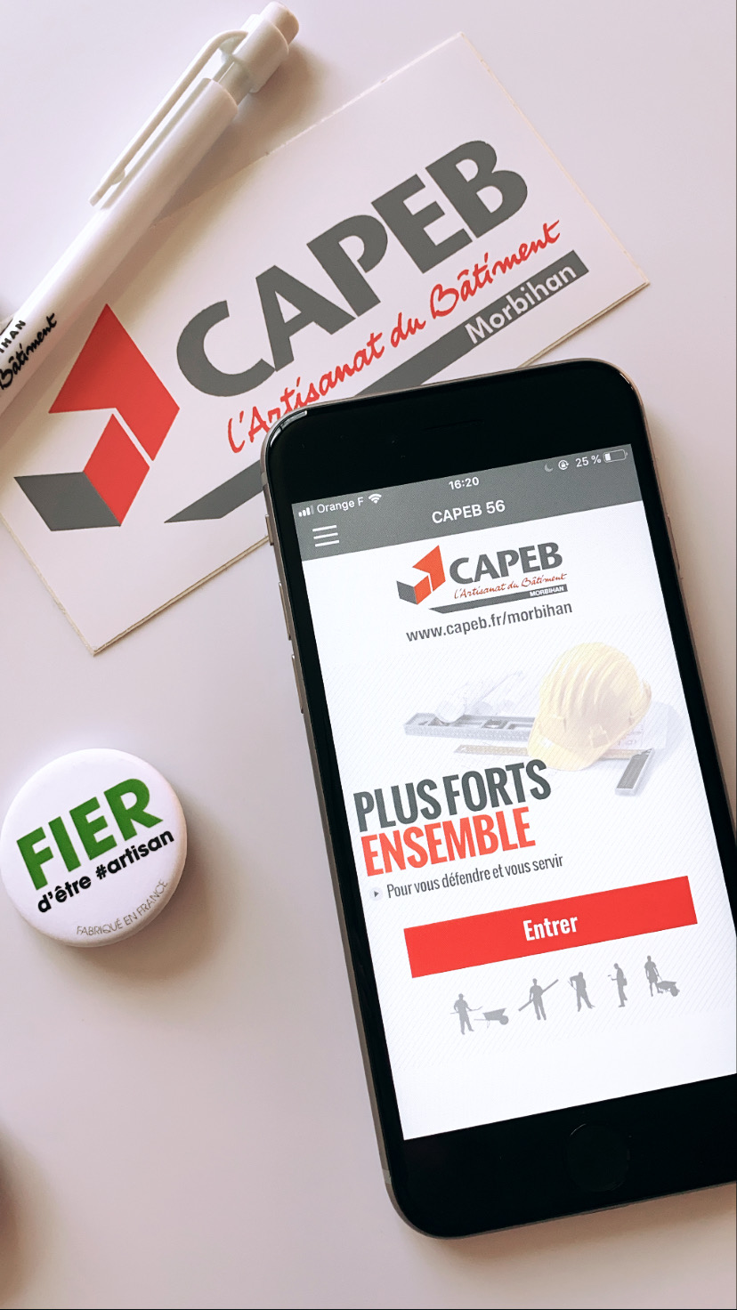 CAPEB ・ L'APPLICATION CAPEB 56 PARTOUT AVEC VOUS