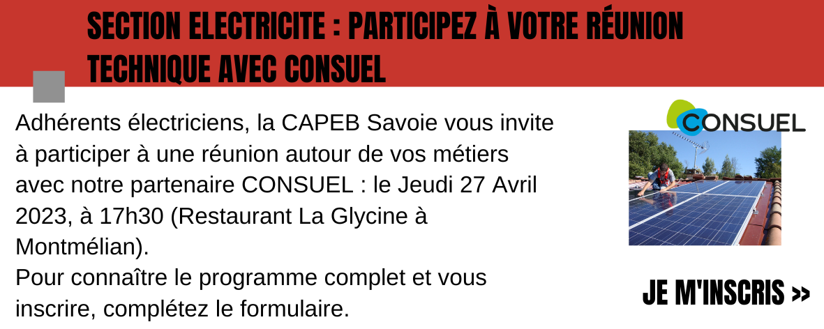 Section Electricité : participez à votre réunion technique avec CONSUEL ...