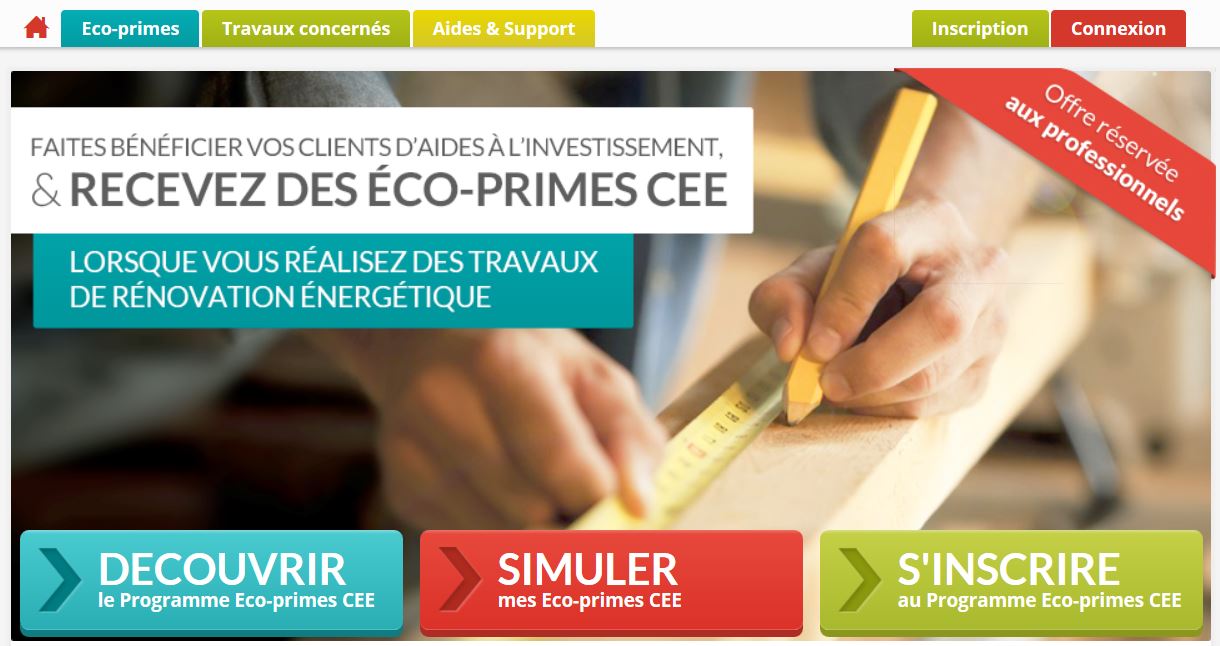 Eco-primes CEE TOTAL-CAPEB : un site internet pour une simplification de la démarche ・ CAPEB