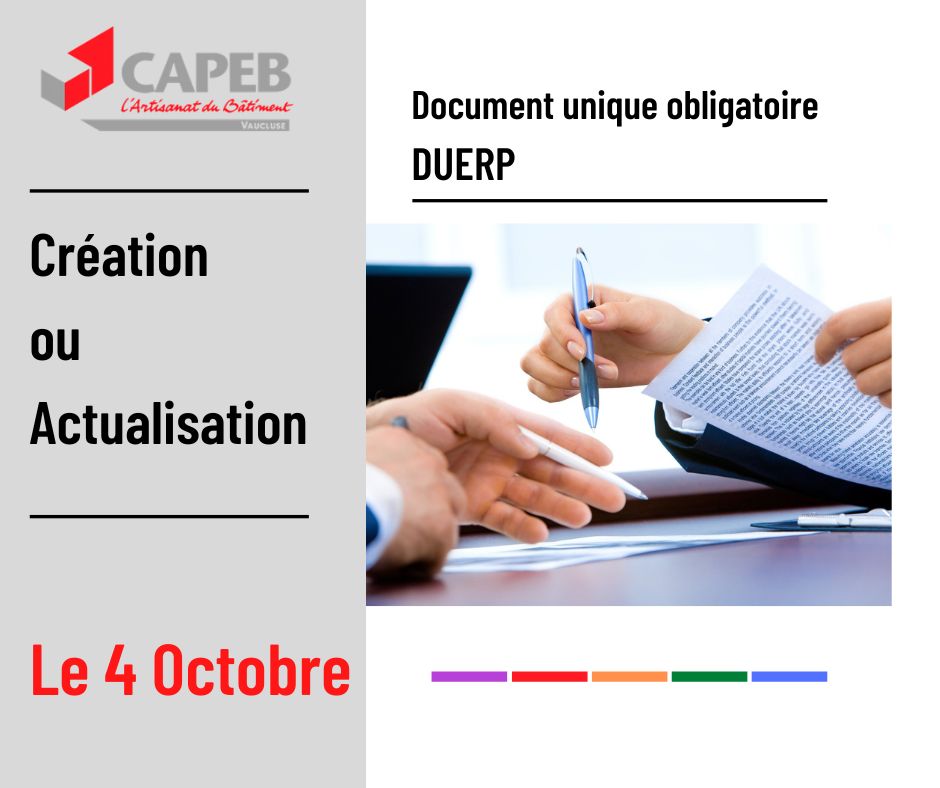 DUERP Document unique ・ CAPEB