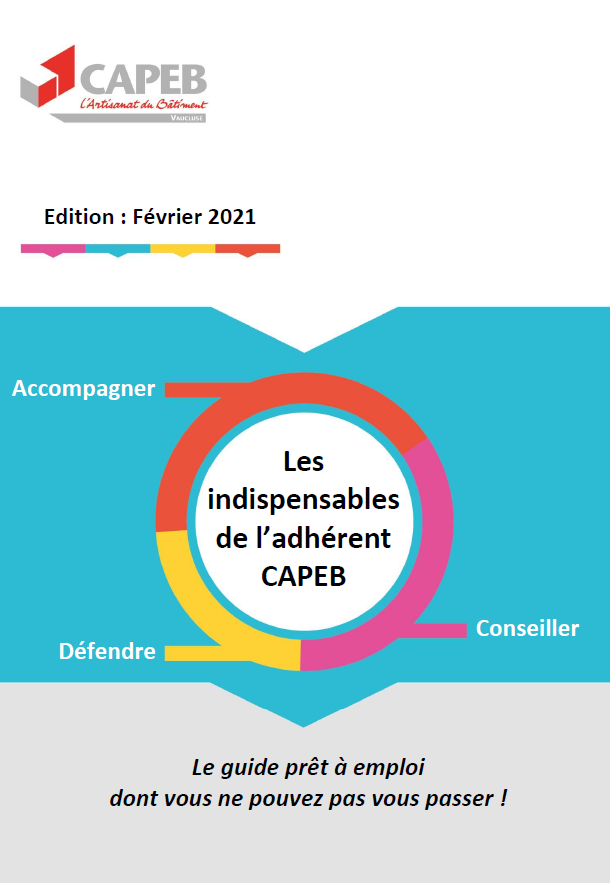 Nouvelle version : Les indispensables de l’adhérent CAPEB 84 ・ CAPEB