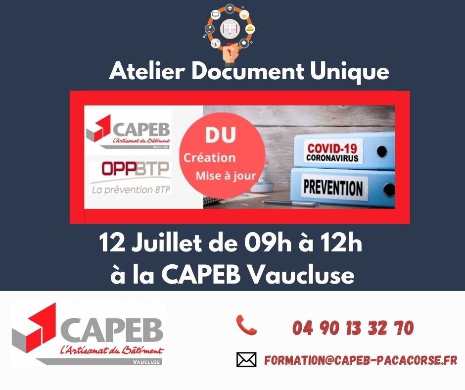 Atelier Document Unique ・ CAPEB