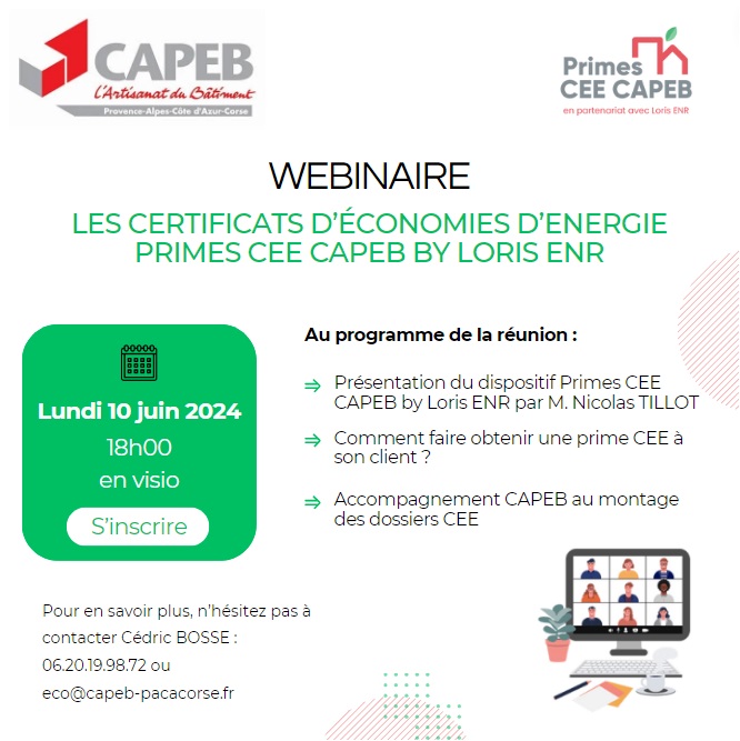 Les Certificats d'Economies d'Energies ・ CAPEB