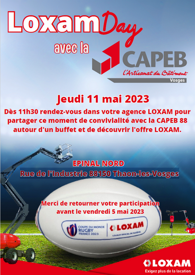 LOXAM DAY à Thaon les Vosges ・ CAPEB